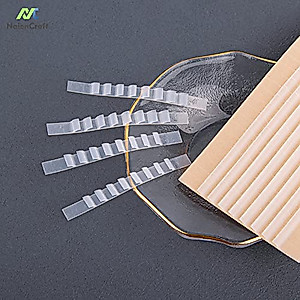 NaienCraft, Pack of 100 Non-Slip Rubber Hanger Grips Hanger Strips Clear Grip Hanger for Hangers