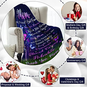 Coolim Gifts for Mom, Mom Birthday Gifts, Birthday Gifts for Mom from Daughter, Mom Blanket, to My Mom Blanket