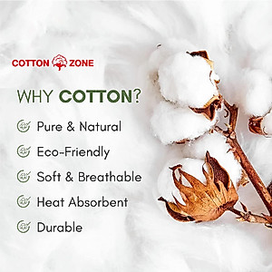 COTTON ZONE 800 Thread Count 100% Egyptian Cotton Sheet Set,Luxurious Soft,Breathable Sateen Weave,Lightweight,Tailor Made Product,5 Star Hotel Quality, Year - Round Sheets(3 Piece,Twin,Silver)