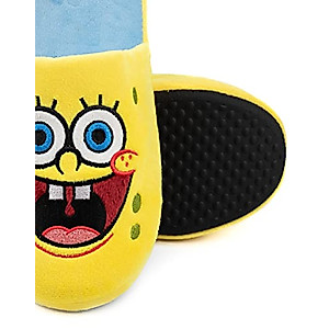 SPONGEBOB SQUAREPANTS Women's Open-Back Slipper, Yellow, 9-10