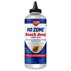 Enoz No Zone Roach Away Boric Acid Powder, Kills Cockroaches, Silverfish, and Ants (1475-20201)