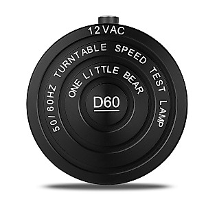 Douk Audio Nobsound D60 50 / 60Hz Stroboscopic Speed Strobe Light Tachometer Disc for Turntable LP Record Player