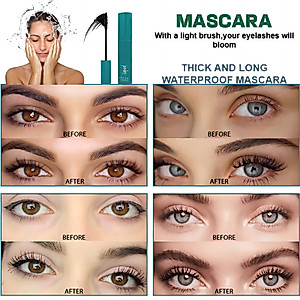 2023 NEW 𝐓𝐡𝐫𝐢𝐯𝐞 Mascara, Liquid Lash Extensions Mascara, Long-lasting Mascara Makeup, Black 10.7g/0.38 OZ