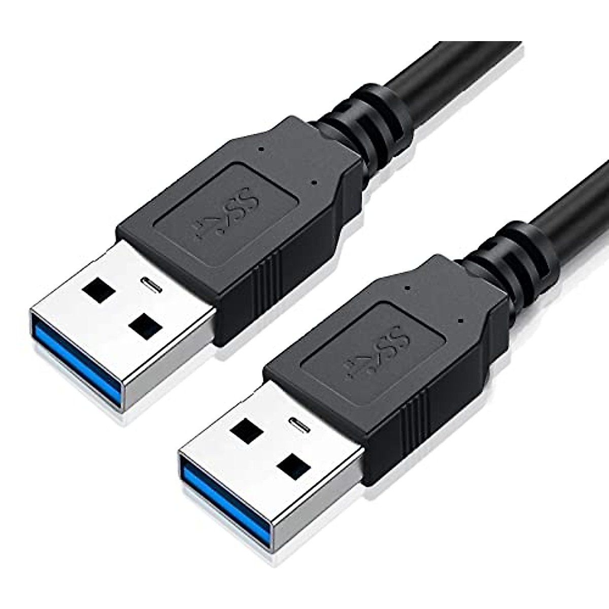Qmiypf USB to USB Cable 3FT - USB 3.0 Cable USB A to USB A USB Male to Male Double End USB to USB Cord Compatible with Hard Drive Enclosures, Laptop Cooler and More