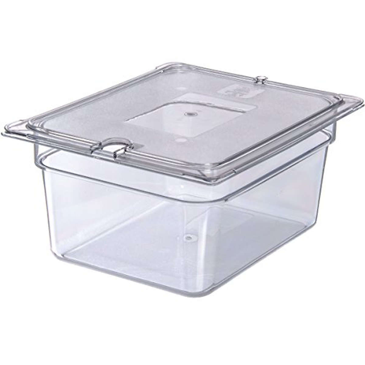 Carlisle FoodService Products 10222B07 Polycarbonate Half-Size Food Pan, 7.7 qt. Capacity, 12-3/4 x 10-3/8 x 6", Clear (Case of 6)