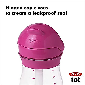 OXO Tot Transitions Straw Cup, 9 oz, Pink, Pack of 1
