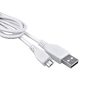 PK Power 5ft White Micro USB Data Cable Cord for Kobo Touch Edition Digital eReader Reader 2011 EREADER WHSMITH,Edition eReader