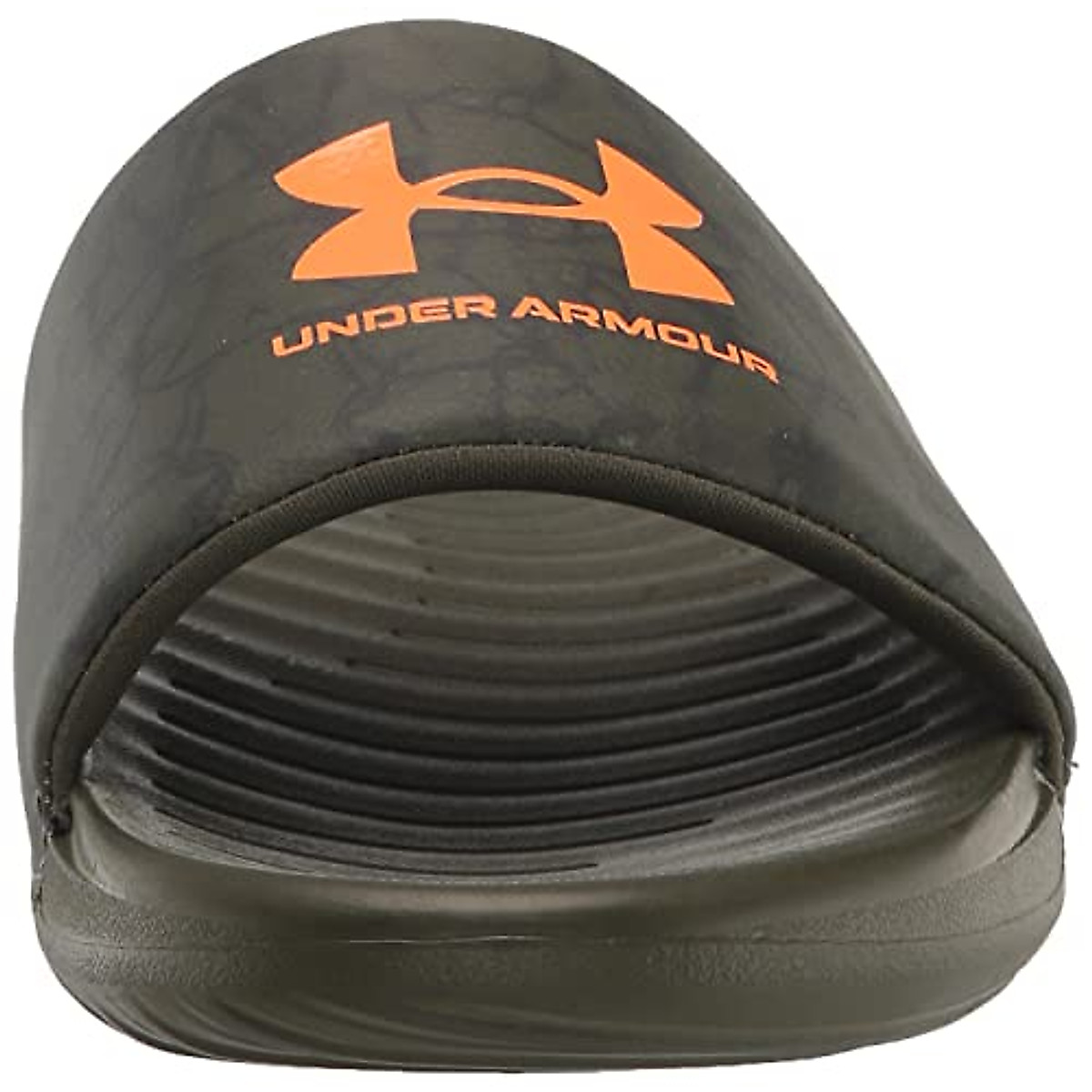 Under Armour Men's Ansa Graphic Fixed Strap Slide Sandal, (305) Marine OD Green/Marine OD Green/Orange Blast, 9