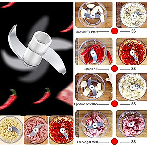 Electric Mini Food Chopper Small Food Processor with Spoon and Brush,Used for Onion Garlic Pepper Vegetable Meat Mincer/Grinder/Puree Food (pink)