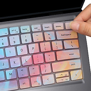 Colorful Keyboard Cover for Dell Inspiron 16 5630 5635 5620 5625 7635 7630, Dell Inspiron 14 5430 5435 7430 7435 5420 5425 7420 7425 7415 Keyboard Skin, Dell Inspiron 13 5310, Latitude 3320 3420