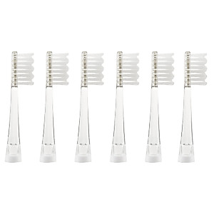SEAGO Toothbrush Replacement Heads - SG977 SG513 - SEAGO Kids Toothbrushes Heads for Toddlers - Compatible with SEAGO Electric Toothbrushes Kids (White, 6-Pack)