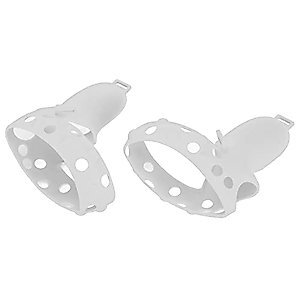 HAOX VR Joystick, Washable Comfortable Controller Grip Cover Antislip Sweatproof for Quest 2(Grey)