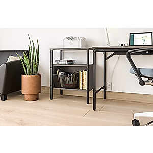 Safco Products Onyx Mesh Letter-Size Desktop Tub File 2162BL, Black Powder Coat Finish, Durable Steel Mesh Construction, Collapsible For Compact Storage, Integrated Handles