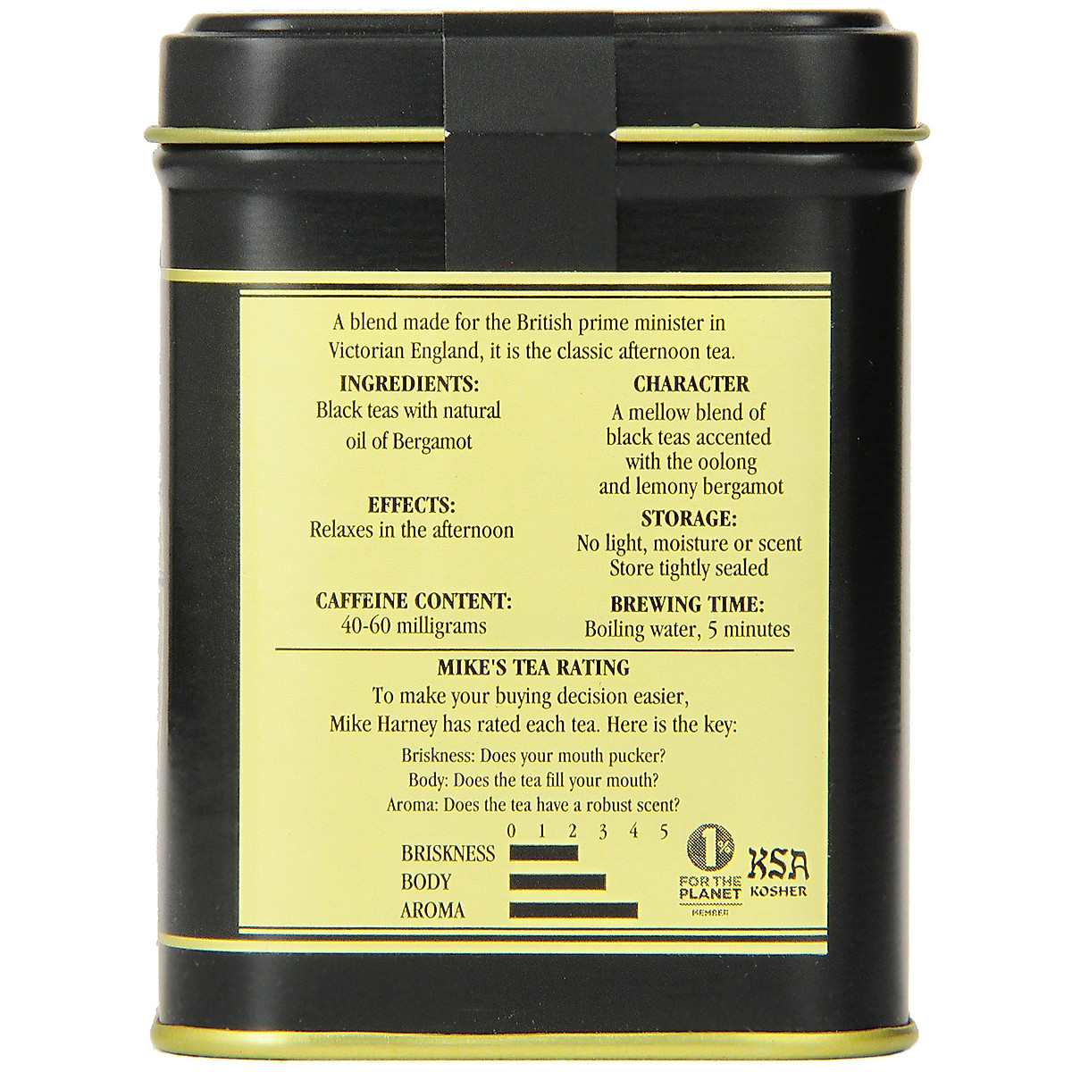 Harney & Sons Black Earl Grey Loose Leaf Tea, 4 Ounce