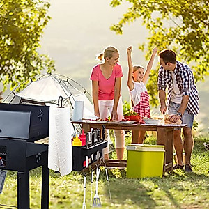 Thanps Upgraded Grill Caddy, Space Saving Griddle Caddy with Paper Tower Holder and Knife Holder Free Seconds Installation, BBQ Caddy for 28" 36" Blackstone Griddle, Gas Grill, Charcoal Grill