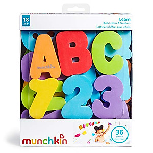 Munchkin® Learn™ Bath Letters and Numbers 36pc Toddler Bath Toy