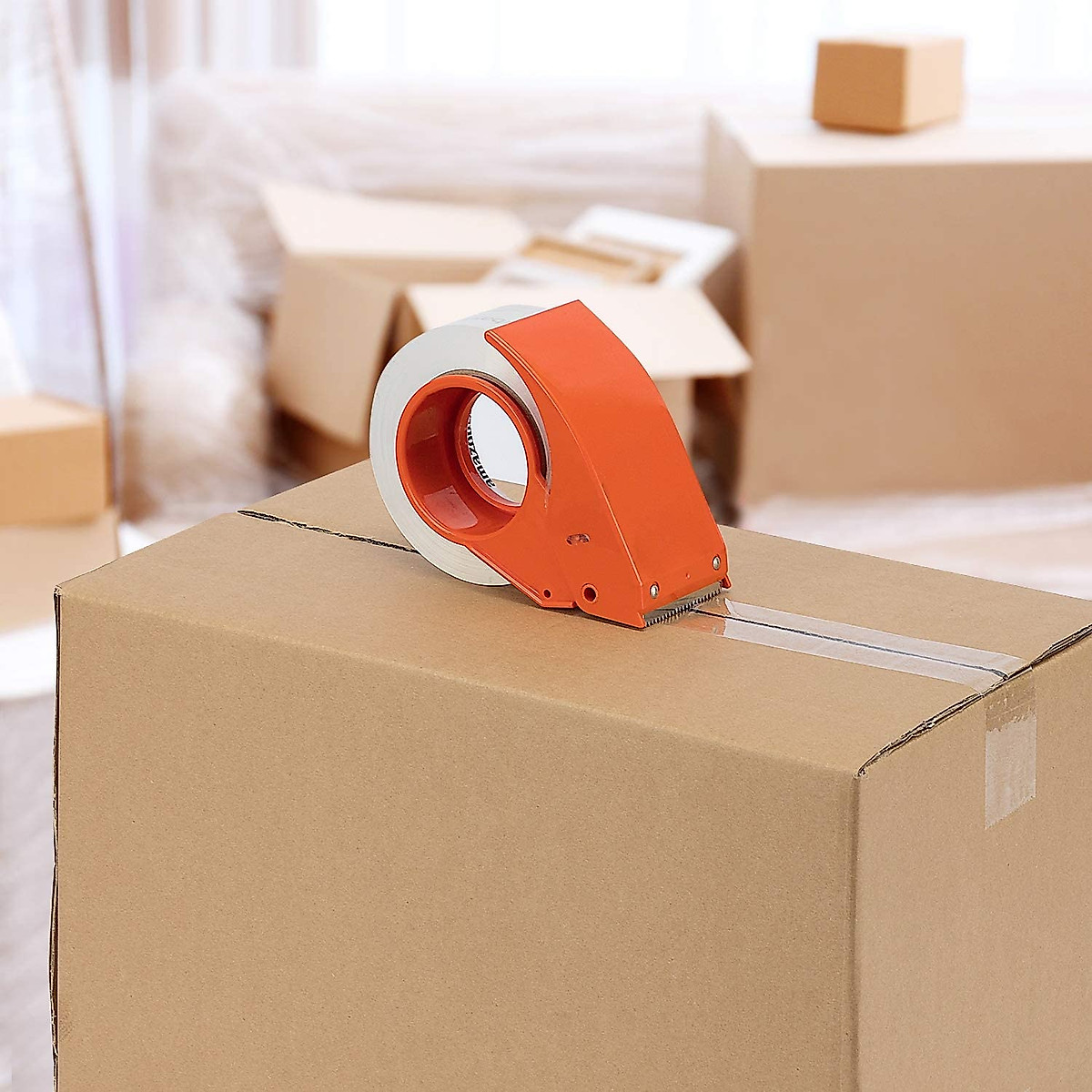 Amazon Basics Packing Tape, Designed for Moving, Storage and Packing, Shipping and Mailing, 1.88-Inch Wide x 109 Yards, Crystal Clear, 6-Pack