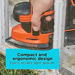 BLACK+DECKER 20V MAX* Sheet Sander (BDCMS20C) (Pack of 1)