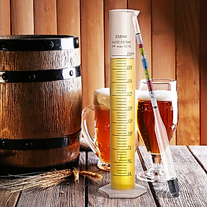 AOZ LIbei Hydrometer Mead Wine Beer Brewing Ale Making Kombucha Kit,Alcohol Tester Accessories Moonshine Still Kit Complete for Home Test Equipment-Specific Gravity Abv Tester