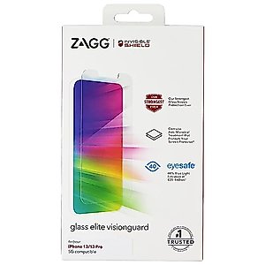 ZAGG InvisibleShield Glass Elite Visionguard Screen for iPhone 13/13 Pro - Clear