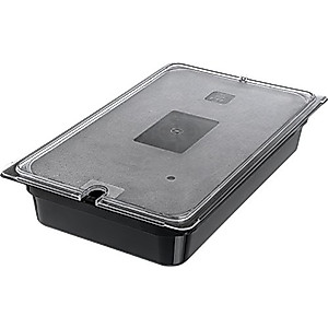 Carlisle FoodService Products 10201B03 Polycarbonate Full-Size Food Pan, 4", Black (Case of 6)