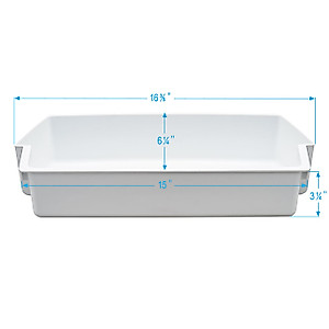 Siwdoy (Pack of 3) 2187172 Door Shelf Bin Compatible with Whirlpool Kenmore Amana Refrigerator Replaces WP2187172, 2187194K, AP3853103, PS328468, White