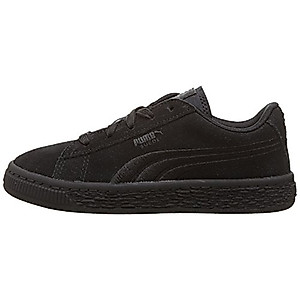 Puma Baby Girls Suede Classic Badge Sneaker, Black Black, 7 Infant
