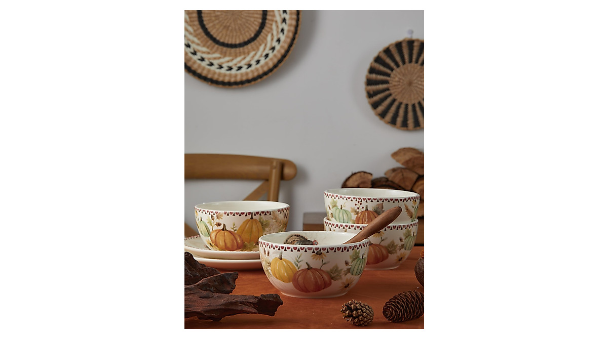 Bico Blessing 26oz Ceramic Bowls Set of 4 - Premium Quality