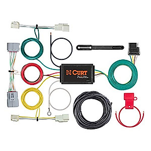 CURT 56353 Vehicle-Side Custom 4-Pin Trailer Wiring Harness, Fits Select Toyota Prius Black