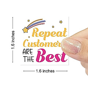 Repeat Customers are The Best Stickers,Thank You Stickers,Handmade Stickers,Small Shop Stickers,Envelopes Stickers for Small Business, Online Retailers,Handmade Goods,500 Labels Per Roll