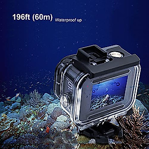 GEPULY Waterproof Housing Case for GoPro Hero 9 10 11 Black, 60m Underwater Protective Dive Housing Shell with 2 Cold Shoe Adapter and Bracket Accessories for Go Pro Hero 11 10 9 Black Cameras