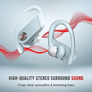 Symphonized Bluetooth Earbuds with Ear Hook — Bluetooth Earphones, Running Headphones for Gym, Headphones for Running, Travel Wireless Earbuds, Graduation Gift, Earbuds Earhooks for Android & iPhone