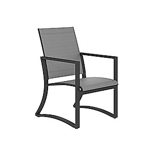 Cosco Outdoor Living Cosco Outdoor Furniture Dining Chairs, Light Gray