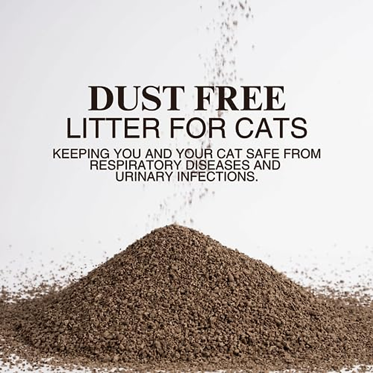 Natural Cat Litter from Upcycled Coffee Grounds - Alternative to Clay and Pellet Litter - Unscented Cat Litter Clumping - Lightweight Litter - Powerful Odor Control - Easy to Scoop - 13 LB