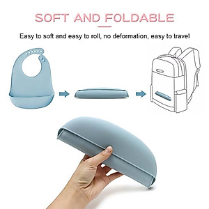 Airfish Silicone Baby Bibs for Babies & Toddlers, BPA Free Soft Waterproof Bibs,Unisex