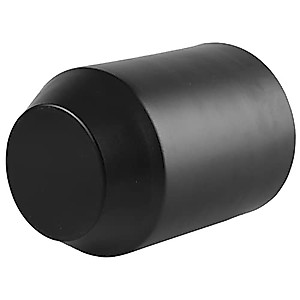 MyGift Modern Matte Black Metal Vase, Decorative Table Flower Vase, Indoor Planter Pot with Tapered Bottom Design - Handcrafted in India