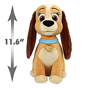 Disney Classics Friends Large 11.6-inch Plush Lady, Officially Licensed Kids Toys for Ages 2 Up by Just Play