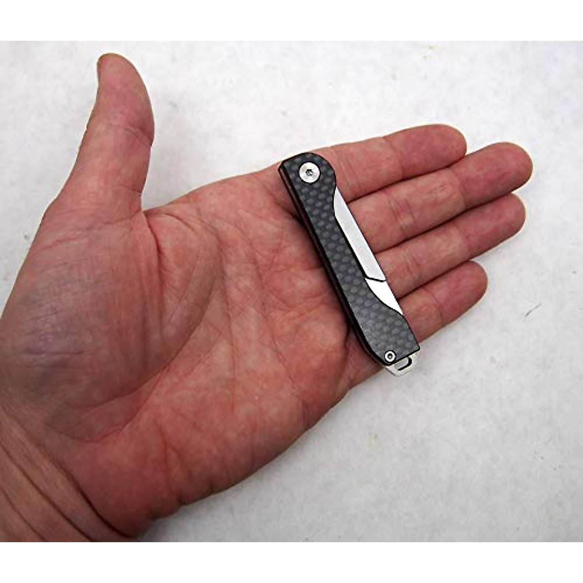 outROAR Gear Folding Scalpel Knife with Carbon Fiber Handle & 10 Replaceable Blades, Slip Joint Action, EDC Pocket Knife