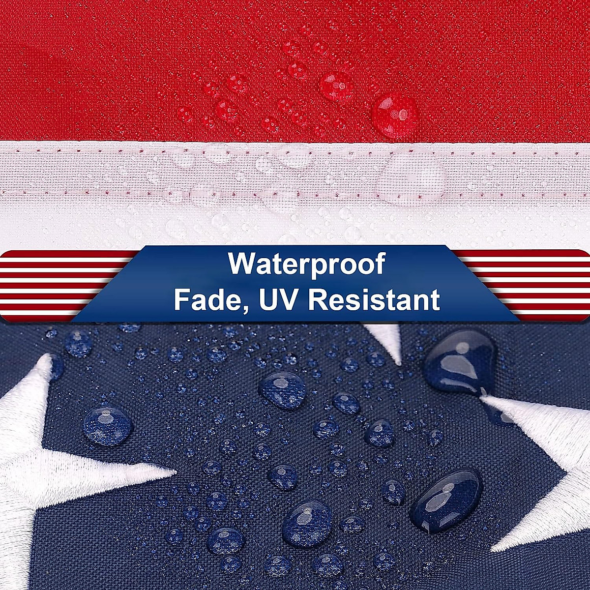 American Flag 3x5 ft Outdoor Heavy Duty, Premium USA US Flag, 100% in USA American flags for outside 3x5 with Luxury Embroidered Stars, Brass Grommets (Premium 3X5 FT American Flag)