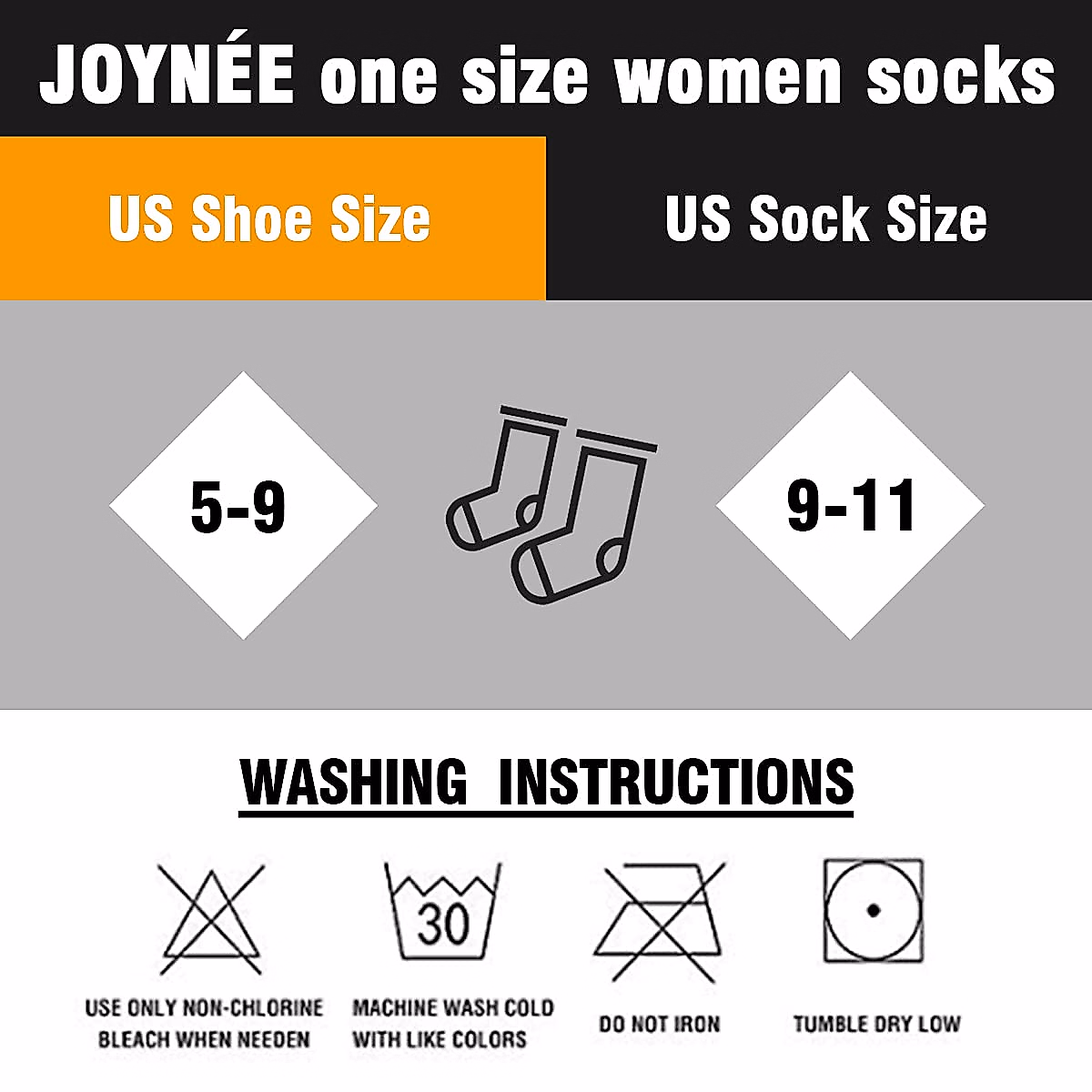 JOYNÉE Womens Low Cut Athletic Socks Heel Tab Colorful Cushioning Ankle Casual Socks 6 Pairs, Black, Size 9-11