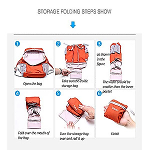 BONVEN Lightweight Backpack Foldable Backpack Ultra Lightweight Packable Rucksack Casual Small Daypack for Hiking Camping Travel Outdoor Sport