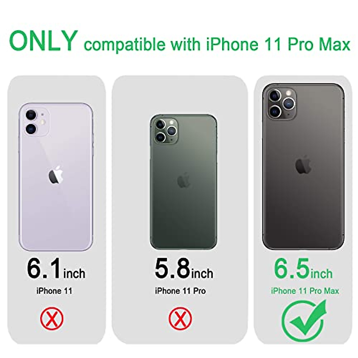 JJGoo Compatible with iPhone 11 Pro Max Case Clear, Transparent Soft Shockproof Protective Slim Thin Bumper Cover Phone Case- 6.5 inch