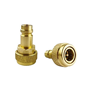Wisepick Quick Adapter Adjustable High and Low Side Connection R134a Quick Coupler Connection to R1234yf, R134a to R1234yf Conversion Kit for AC Refrigerant