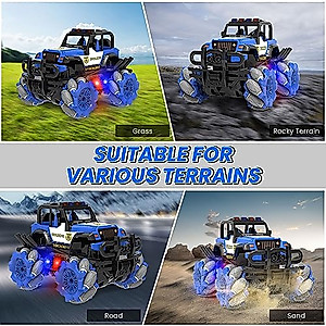 YOTOY Remote Control Car Toys for 6 7 8 9 10 Years Old Boys, Drift Stunt Remote Control Car, RC Cars for Boys Age 8-12, Stunt Car Remote Control, RC Stunt Car Toy, Drift Stunt Car, Drift RC Cars