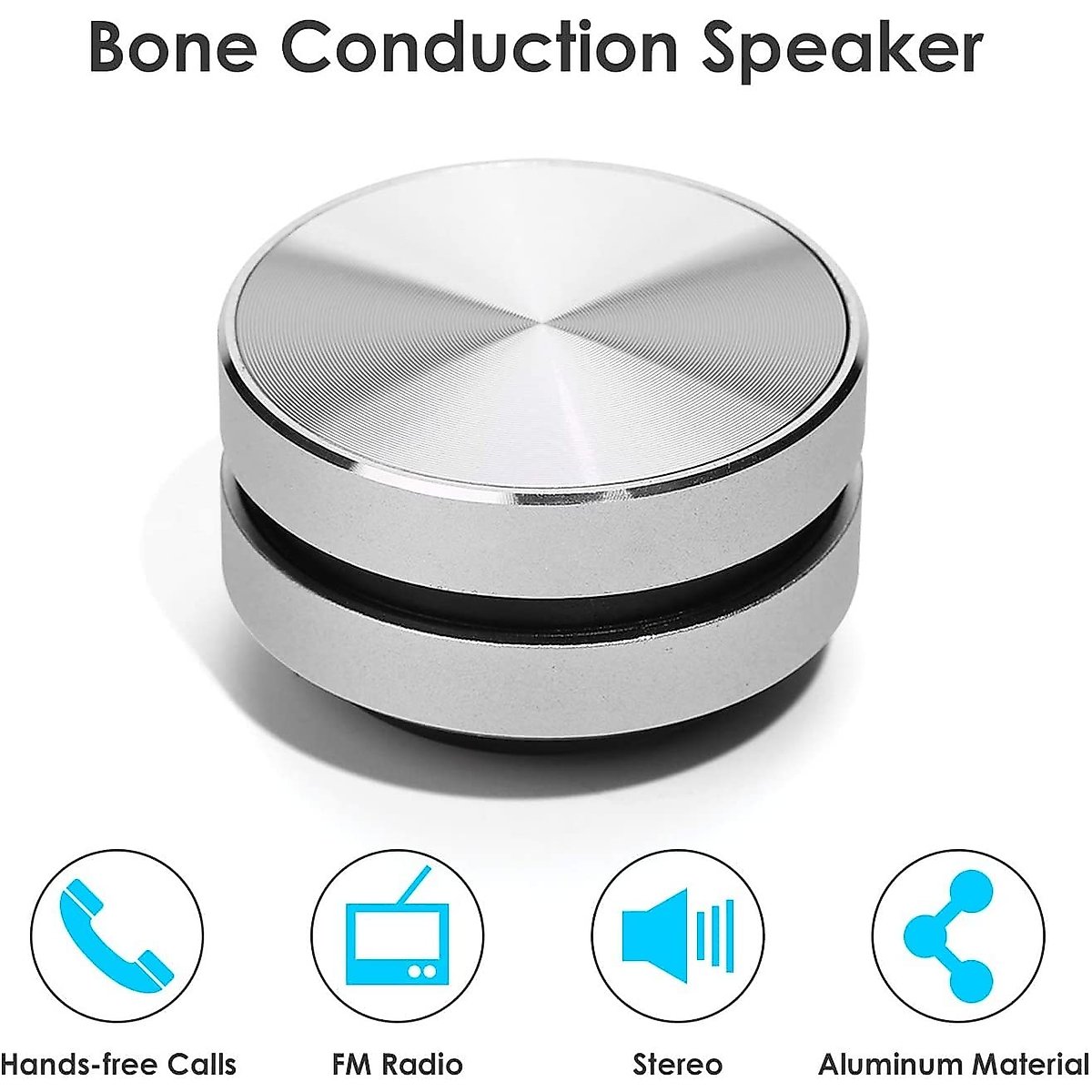 Inossa Conduction Speaker, Turn Any Surface into a Speaker, Anything Multifunctional Portable Bluetooth Wireless Mini Speaker Music Player
