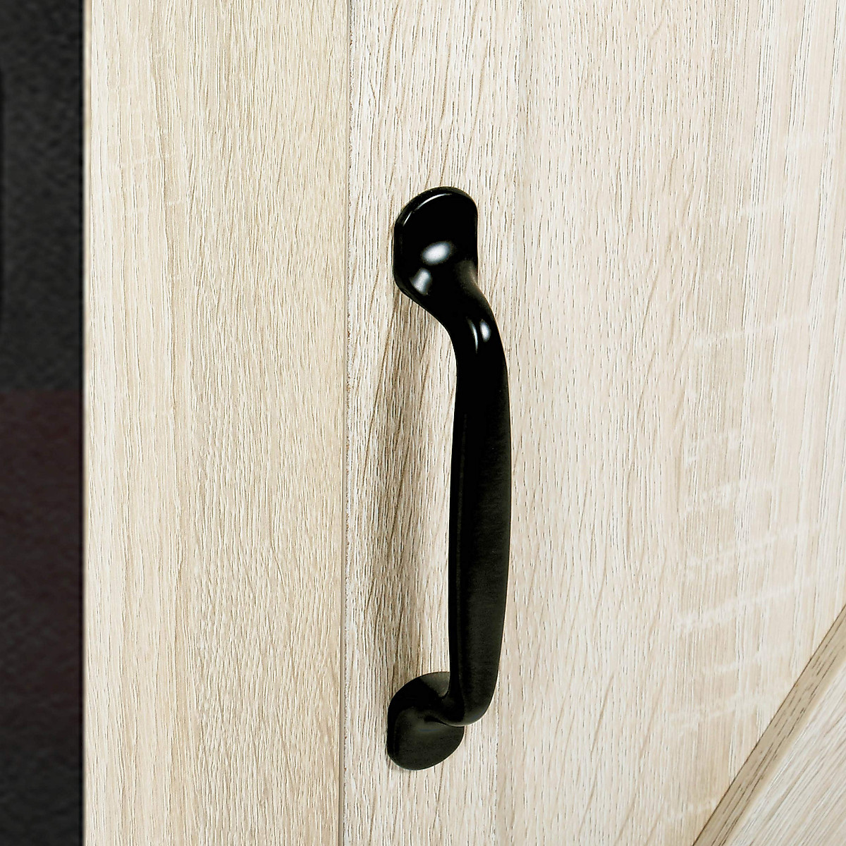 ENSTVER Fireplace TV Stand with Barn Door,Wood Media Entertainment Console for Living Room (White Oak)