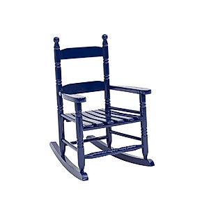 Woodlawn&Home, 881581, Classic Child's Porch Rocker, Navy Blue
