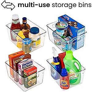 Homeries Pantry Organizer And Storage bins, Clear Cabinet Organizers And Storage for Kitchen, Pantry, Cabinets, Countertops, for Storing Packets, Spices, Sauce, Snacks, Cans, (Fruits Organizer)