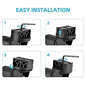 UTV Side Mirrors with 1.75" -2" Roll Bar Cage, UTV Mirrors 360 Degree Adjustable SXS Mirrors Compatible with Polaris RZR Kawasaki Teryx Mule Pioneer Yamaha Rhino YXZ