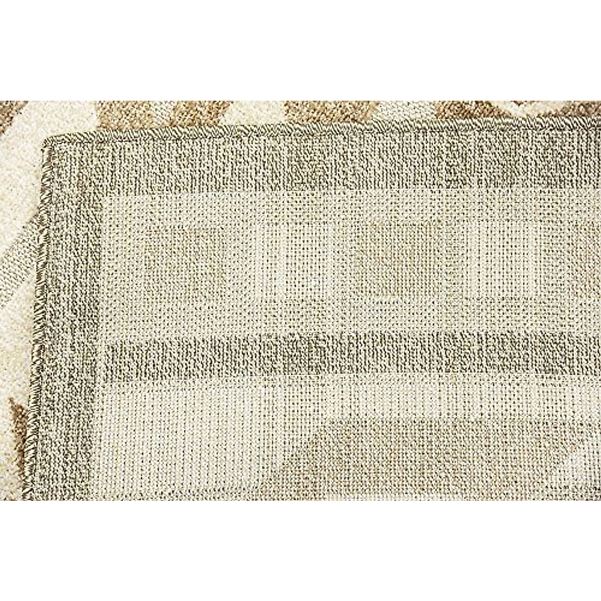 Unique Loom Outdoor Modern Collection Area Rug - Albuquerque (5' x 8' Rectangle, Beige/ Brown)
